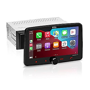 BOSS Audio Systems Elite Series BE7ACP-FT Car Audio Stereo System – Single Din with 7 Inch Double Din Touchscreen, Apple CarPlay, Android Auto, Bluetooth Head Unit, Radio Receiver, No CD Player
