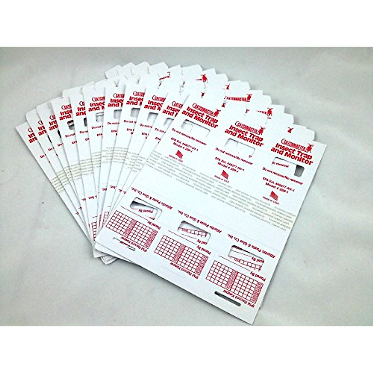 Insect Trap & Monitors 288i - No Chemicals !!!- Non-Toxic Glue Traps!! 5 Glue Boards / 15 Monitors