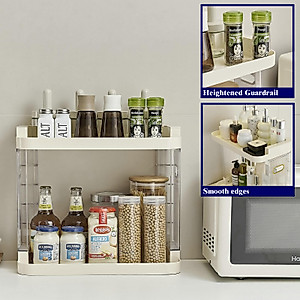 Bathroom Counter Organizer Countertop Storage 2-Tier, Kitchen Organizer Tray，Multi-Purpose Vanity Shelf Organizer，GT0528WK