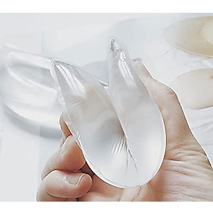 VASANA 2Pcs Thicken Super Soft Silicone Breast Inserts Bra Push up Cleavage Gel Enhancers Pads Nonslip Sticky Chest Gathering Pad Gel Booster 2 Cup