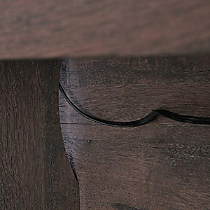 Sauder Carson Forge Computer Desk, Coffee Oak finish