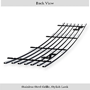 APS Compatible with Ford F-250 F-350 F-450 F-550 SD 2011-2016 Lower Bumper Stainless Steel Polished Chrome 8x6 Horizontal Billet Grille Insert F66829A