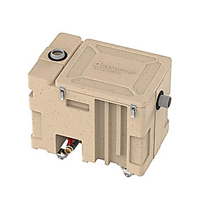 Vodaland - Industrial Grease Trap Intercepter - HDPE with roll Away Wheels, Sediment Trap, and Quick Release Valve.