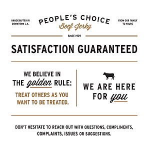 People's Choice Beef Jerky - Old Fashioned - Hot & Spicy - Healthy, Sugar Free, Zero Carb, Gluten Free, Keto Friendly, High Protein Meat Snack - Dry Texture - 1 Pound, 16 oz - 1 Bag