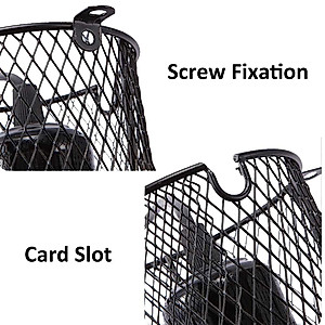 Reptile Heat Lamp Holder with Anti-hot Bracket, Pet Heat Lamp Lampshade Holder Heating Light Bulbs Holder Heating Lamp Shade with Switch for Pet Amphibian Snake Lizard Turtle Birds Chick，US Plug