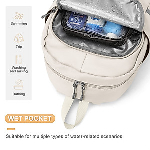 coofay Small Gym Backpack For Women Waterproof Backpack With Shoe Compartment Lightweight Travel Backpack Sports Backpack Large Gym Bag