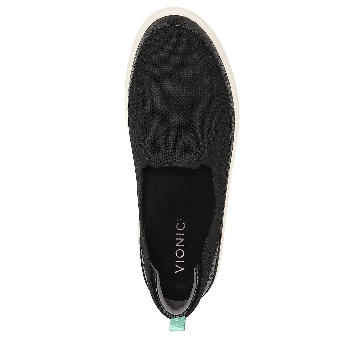 Vionic Women's Essence Sidney Platform Slip-on Fashion Sneaker- Knit Shoes That Include Three-Zone Comfort with Orthotic Insole Arch Support, Black 10 Medium