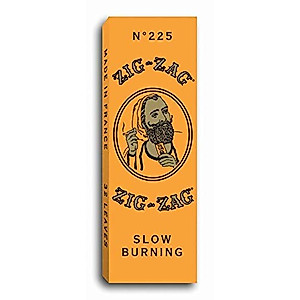 ZIG-ZAG Rolling Papers - French Orange 1 1/4 - Natural Gum Arabic - 78 MM - 32 Papers per Booklet - Choose Your Pack Size: 5, 6, 24 or 48 Booklets - Premium Quality Papers for Smooth and Even Burn (5 Packs)