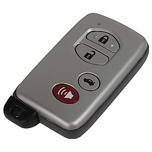 ZENITHIKE Replacement Keyless Entry for Smart Proximity Remote Key Fob 4-Buttons Key Uncut Blade Replacement for Toyota Avalon/for Toyota Camry 89904-06041 HYQ14AAB 271451-0140 Set of 1 Ship from USA