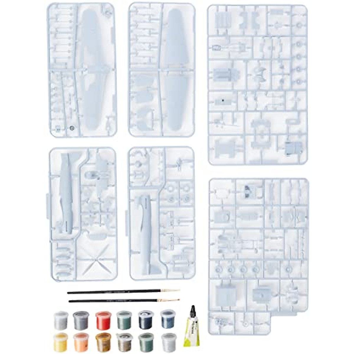 Airfix D-Day Air Assault 1:72 WWII Military Diorama Plastic Model Gift Set A50157A, Multi