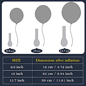 TecUnite 100 Pieces 13 inch Latex Balloons Colorful Round Balloons for 4th of July Wedding Birthday Festival Party Decoration(Orange, Purple, Black, 13 Inch)