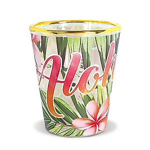 Hawaiian Coastal Island Inspired Shot Glass (Aloha Palm)