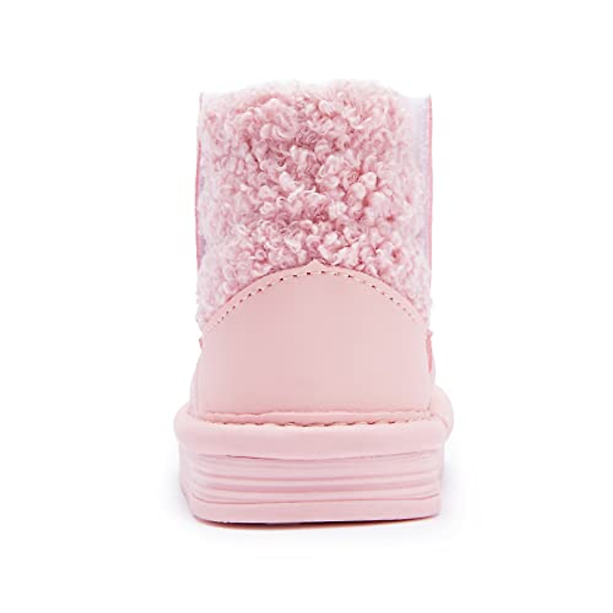 BMCiTYBM Baby Snow Boots Boy Girl Winter Warm Booties Nonslip Lightweight Outdoor Shoes for Infant 6 9 12 18 24 Months Pink Size 18-24 Months Toddler