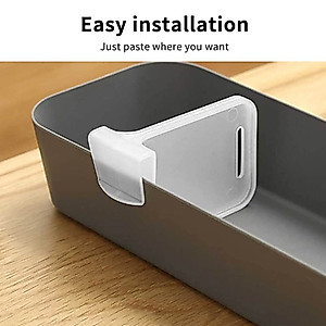 Fridge Drawer Divider,Clear Refrigerator Organizer Bins Partition,Storage Baskets Space Allocator,Portable Drawer Separators Board,Plastic Storage Container Bottle Can Divider Combination(8Pcs)