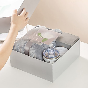 Get Well Soon Gifts for Women, Care Package Self Care Gifts Basket for Sick Friends, Sending Hugs Gifts for After Surgery, Thinking of You Gifts with Sympathy Blanket, Candle, Coffee Mug