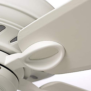 Luminance kathy ireland Home Penbrooke Eco Ceiling Fan with Premium Motor | Energy Star Fixture for Home Improvement with 6-Speed Wall Control | Blades Sold Separately, Satin White