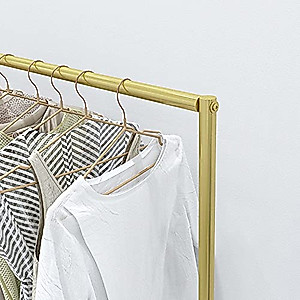 NEOCHY Clothing Display Racks, Iron Heavy-Duty Hangers, Open Child Clothing Store Display Racks/Golden/100X40X150Cm