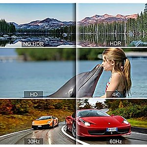 HDMI Splitter 4K@60Hz, avedio links HDMI Splitter 1 in 2 Out, HDMI Splitter for Dual Monitors Only Duplicate/Mirror Screens, Support HDMI2.0b, HDCP2.2, 18.5Gbps, Auto Scaling, Full HD 1080P 3D