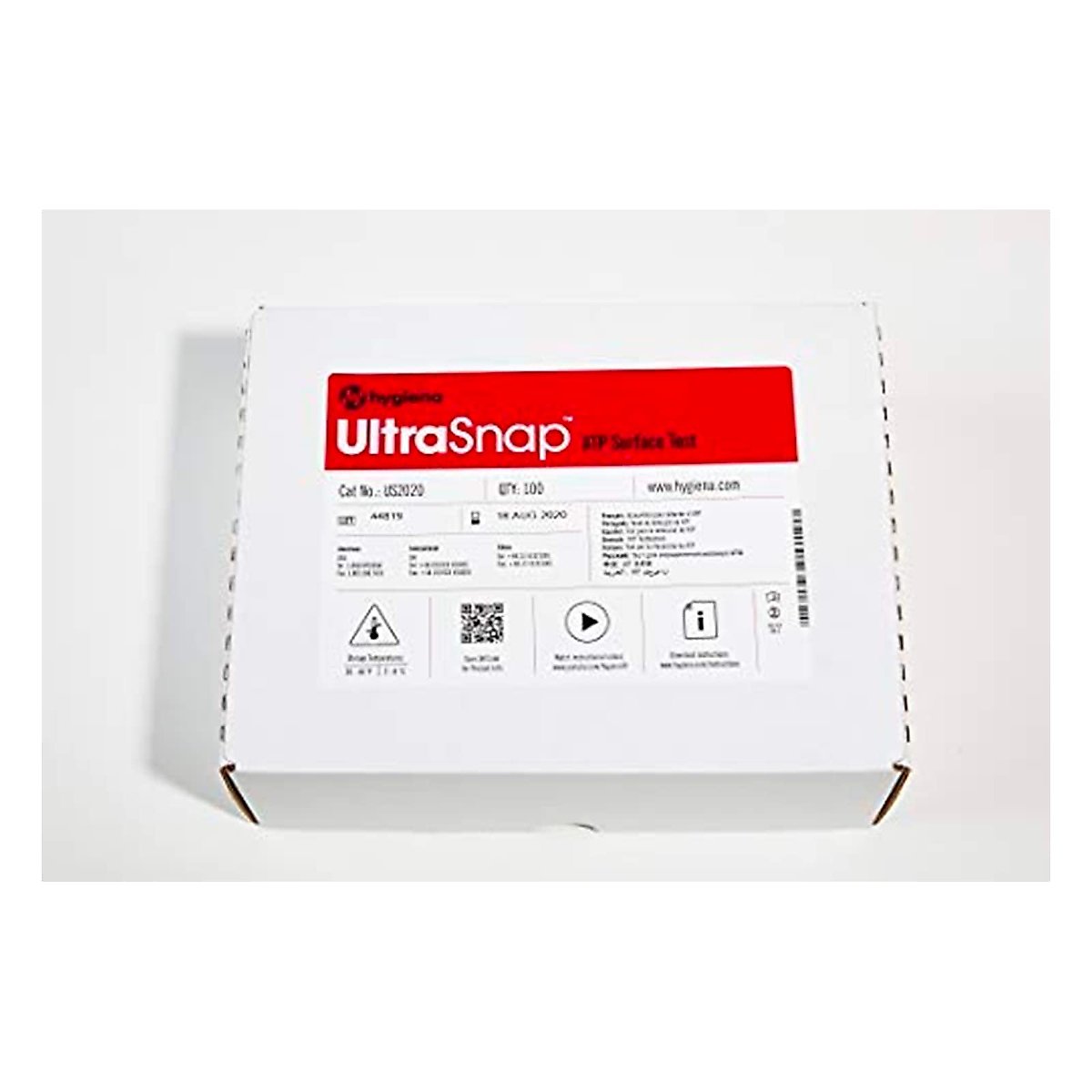 Bio Shield Tech Hygiena Ultrasnap Surface ATP Test Devices, ATP Testing Kit, User-Friendly, Biological Contamination Tests Kit Used with Hygiena Luminometers (100 Per Box)-US2020