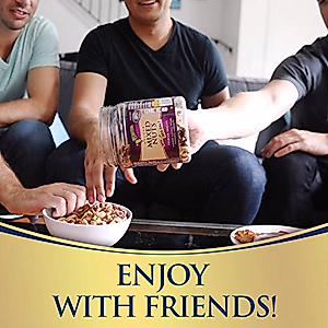 PLANTERS Deluxe Mixed Nuts with Sea Salt, 27 oz. Resealable Container - Variety Mixed Nuts Snacks with Cashews, Almonds, Pecans, Pistachios & Hazelnuts - Energy Boost - Kosher