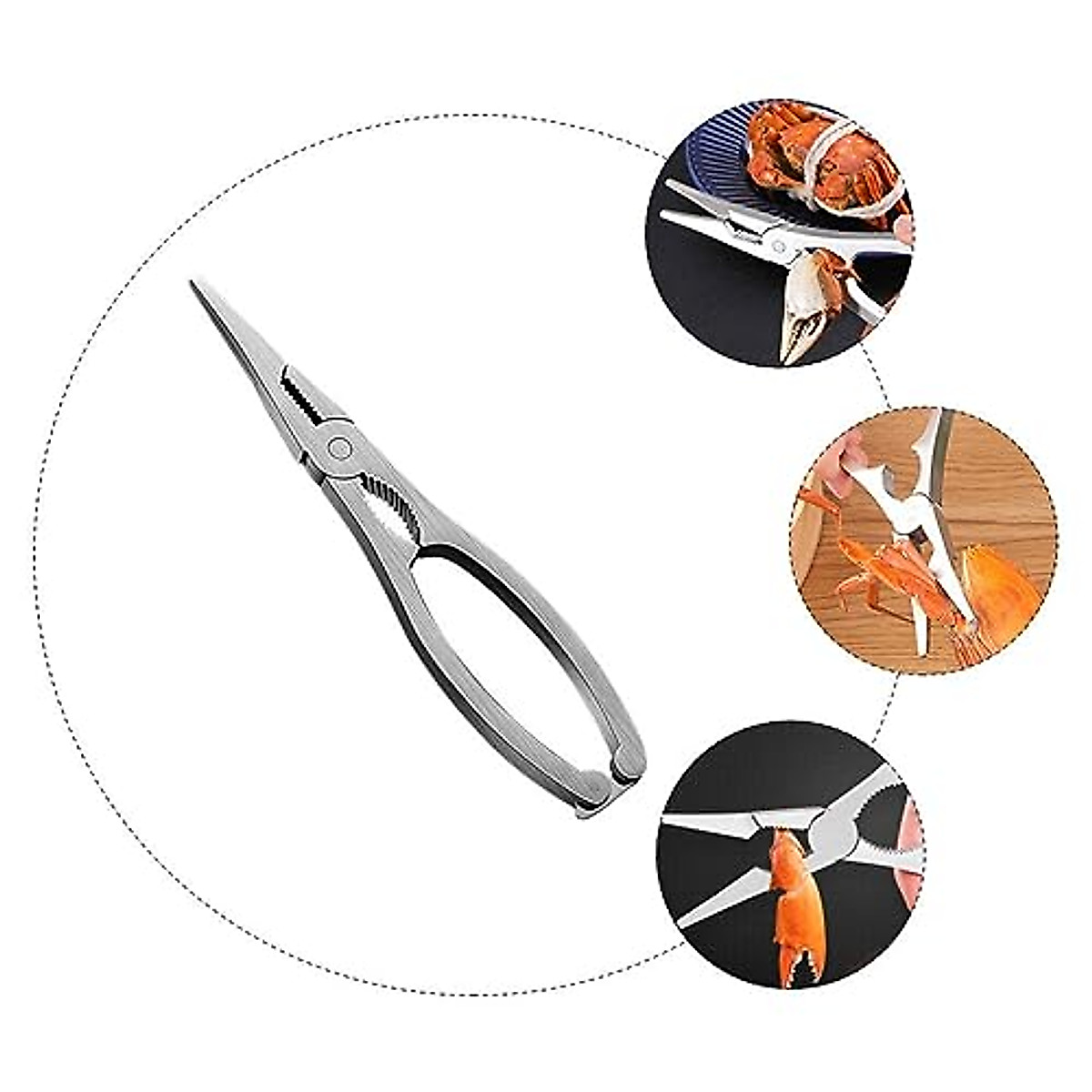 1 Pcs Crab Leg Crackers Lobster Crackers Nut Crackers For Crab Legs Stainless Steel Seafood - Dishwasher Safe