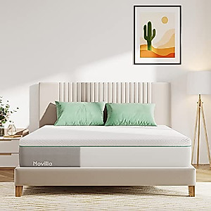 Novilla King Size Mattress, 12 Inch Gel Memory Foam King Mattress for Cooling Sleep & Pressure Relief, Medium Soft with Motion Isolation, Mattress in a Box, Lullaby