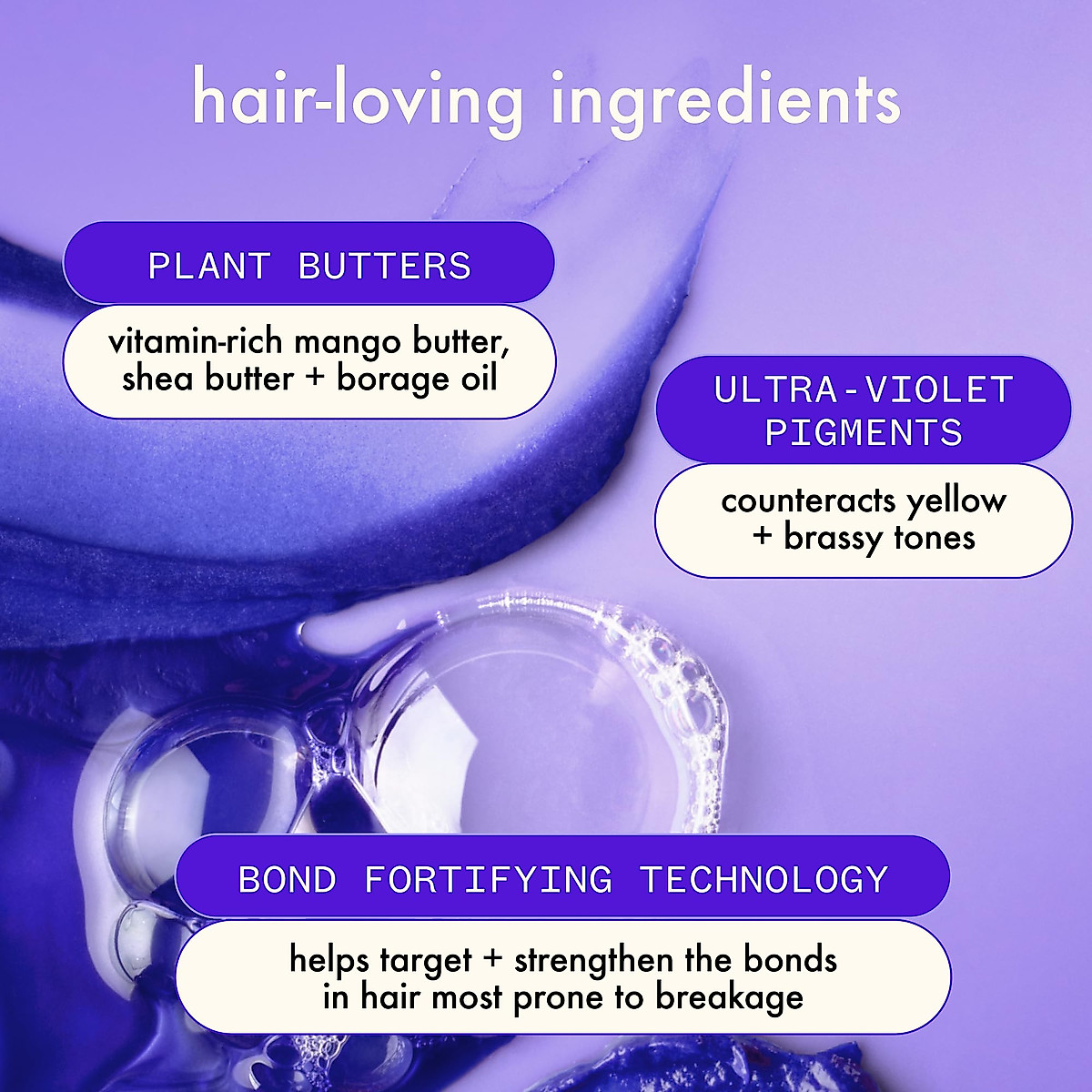 amika bust your brass cool blonde strength repair shampoo, 275ml