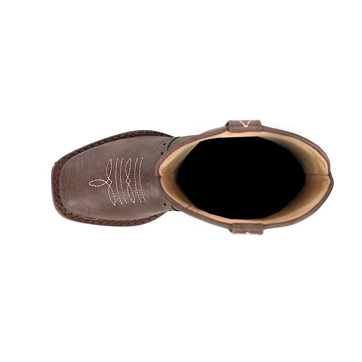 ROPER Girls Lexi Western Boot, Brown, 2 Little Kid US