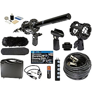 Professional Advanced Broadcast Microphone and accessories Kit for NIKON DSLR D5, D4S, D750, D810, D810a, D300s, D500, D610, D7100, D7200, D3300, D3200, D5100, D5300, D5500, D5600 Cameras