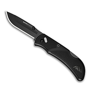 OUTDOOR EDGE Razor EDC Lite Folding Pocket Knife with Clip | Compact 2.5” Replaceable Blade Knife with RazorSafe Blades | Perfect Small Knife for Men, Women, Work & Camping (Black, 2 Black Blades)
