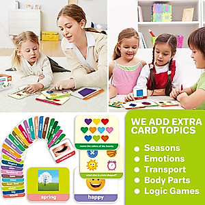 QUOKKA Spanish Flash Cards for Toddlers 3-4 Years - 120 ABC Spanish Learning Flashcards for Kids - Alphabet Numbers Letters Preschool Activities for Toddlers Ages 4-8 - Speech Therapy Toys 3-5 yo