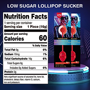 Music Lollipop Suckers,AMOS Audio Lollipop Sugar Free, Singing Lollipop Individually Wrapped, Novelty Gift for Mothers Day (Strawberry, Pack of 1)