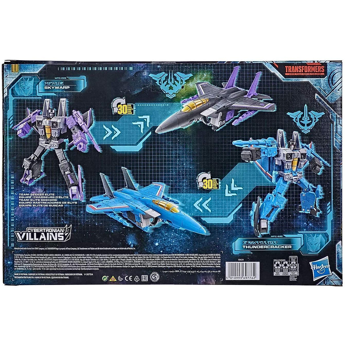 Transformers Toys Generations War for Cybertron: Earthrise Voyager WFC-E29 Seeker 2-Pack Action Figures - Kids Ages 8 and Up, 7-inch