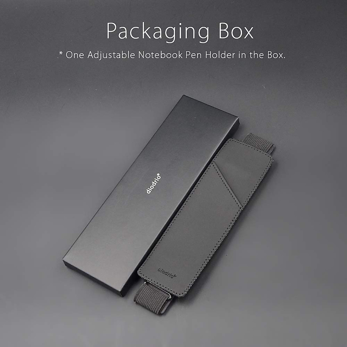 Adjustable Elastic Band Pen Holder, Pencil Holder, Pen Sleeve Pouch for Hardcover Journals, Notebooks, Planners, Fits Notebooks from 8" to 11” in Height, Hold 2 or 3 Pens, PU Leather, Detachable.