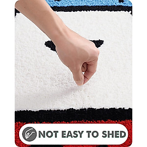 LUMI Fun Glove Floor Mat - Playful Glove Design, Non-Slip Backing, Durable and Easy to Clean, Ideal for Living Room, Bedroom, Nursery and Playroom Decor, 16"x32", Game Console