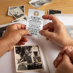 Mhfpl To My Cousin Thank You for Being My Cousin Wallet Card, Engraved Metal Wallet Insert Card with Grateful Quotes for Cousin,Thank You Cousin Card, Graduation Birthday Christmas Thanksgiving Gifts