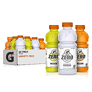 Gatorade Zero Sugar Thirst Quencher, Glacier Cherry Variety Pack, 20 Fl Oz (Pack of 12)
