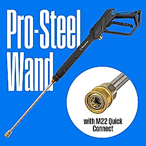 Westinghouse ePX3500 Electric Pressure Washer, 2500 Max PSI 1.76 Max GPM with Anti-Tipping Technology, Onboard Soap Tank, Pro-Style Steel Wand, 5-Nozzle Set, for Cars/Fences/Driveways/Home/Patios