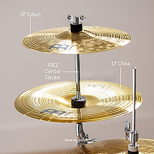 Meinl Cymbals HCS-FX HCS Cymbal Box Set Effects Pack with 10" Splash, 12" China, Plus a FREE Cymbal Stacker (VIDEO)