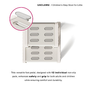 Black Foldable Step Stool (Gray)