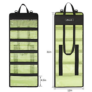 Chuanke Lure Bag 6 Pocket PVC Protective Cover Durable Fishing Bag Trolling Lure Tackle Box 31" x 12"