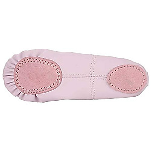 Dynadans Soft Leather Ballet Shoes/Ballet Slippers/Dance Shoes for Girls and Boys (Toddler/Little/Big Kid/Women)-Pink-12.5M Little Kid