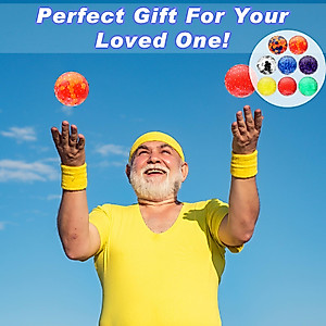 Poen 150 Pcs Small Balls Christmas Ball Adults Ball with Water Beads 1.65 Inches Colorful Balls Bulk for Party Favors, 8 Colors