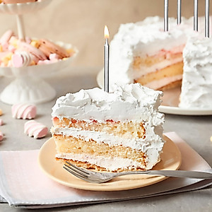 Sweet 16 Cake Toppers Rhinestone Birthday Cake Topper, 20 Pcs Metallic Birthday Candles Sweet 16 Cake Candles Sweet 16 Birthday Decorations Happy Birthday Candles for Cake Birthday Decor (Silver)