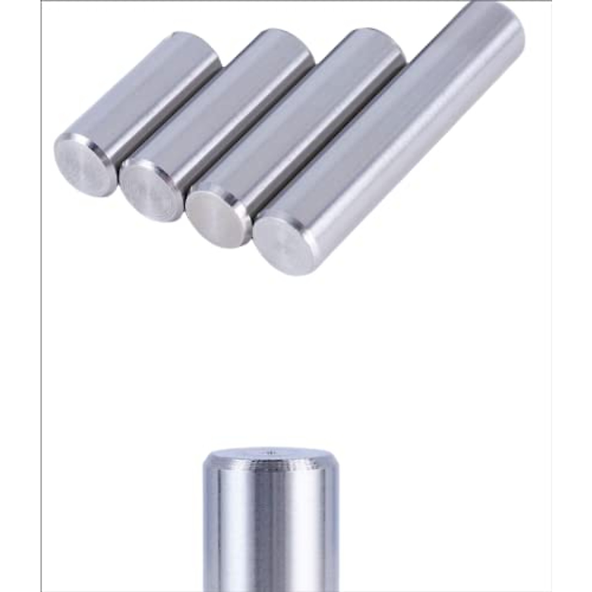 100 Pieces 304 Stainless Steel Cylindrical locating Dowel pin,Diameter 1.8mm; Total Length 8mm.