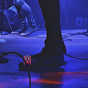 Foot Tambourine Percussion Jingle Shaker Musical Instrument Bells (Red)