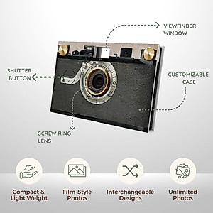 Paper Shoot Camera - 18MP Compact Digital Papershoot Camera Gift for Kid with Four Filters, 10 Sec Video & Timelapse - Includes: 32GB SD Card, 2 Batteries & Camera Case - Summer Bloom Quiet