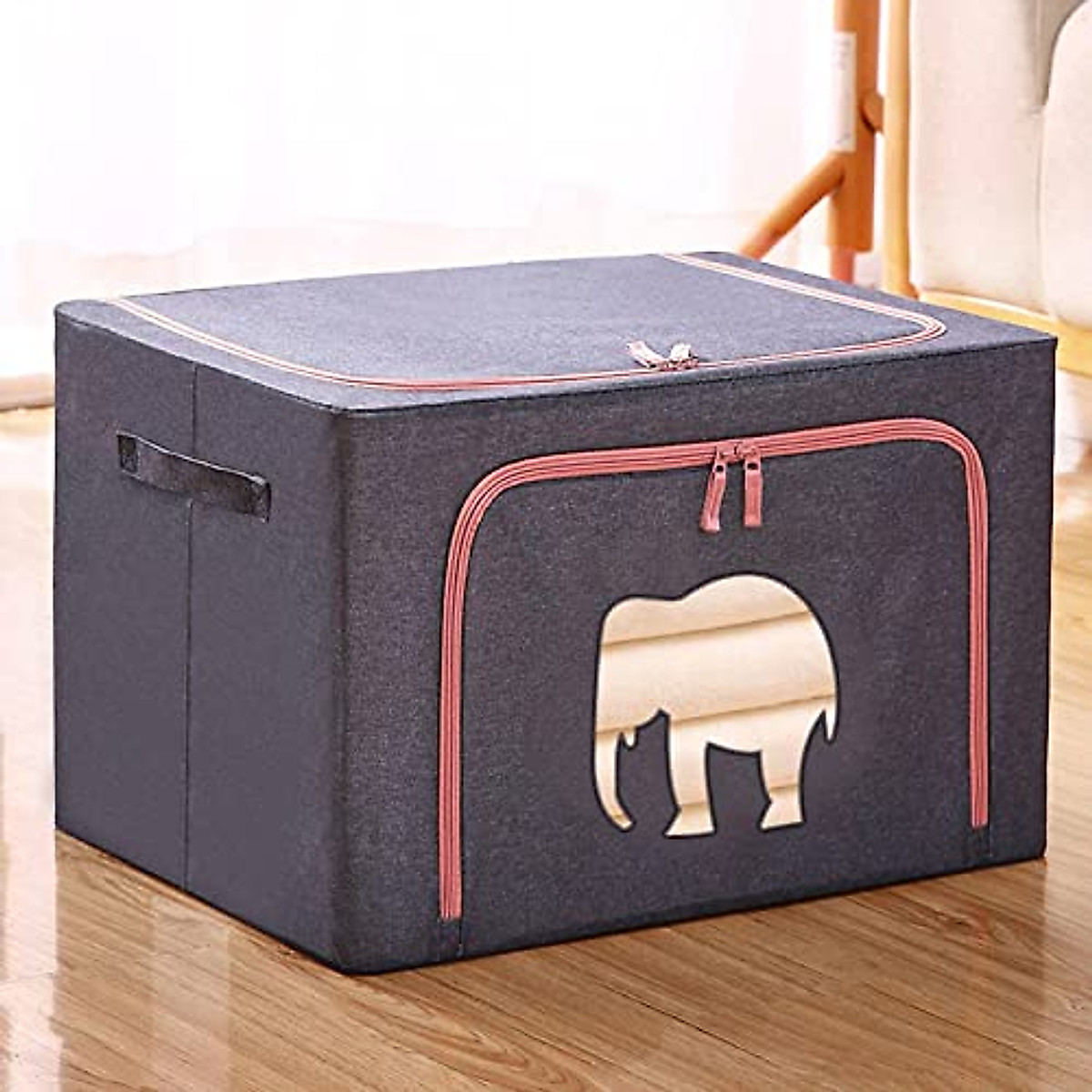 KBREE Wardrobe Storage Box Large Size Clothes Quilt Storage Box Fabric Dormitory Extra Large Household Folding Storage Box