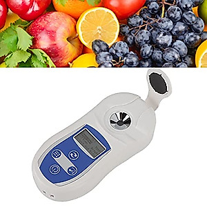 Sugar Tester, Brix Meter Backlight Display Fast Measurement Range 0-53% Widely Used 0.1% Accuracy for Fruit