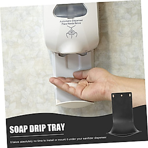 CIYODO Soap Dispenser Tray Laundry Drip Tray Soap Dispenser Drip Catcher Dispenser Catch Tray Soap Dispenser Bracket Machine Drip Pan Washer Stand Abs Plastic Water Tray